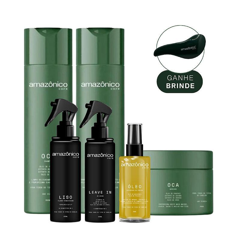 Kit Oca + Kit Finalizadores + Escova de Brinde | Amazônico Care